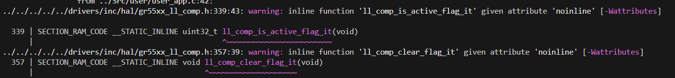 GR5515 SDK 2.0.2 GCC编译警告 | 低功耗蓝牙 | 汇顶科技开发者社区