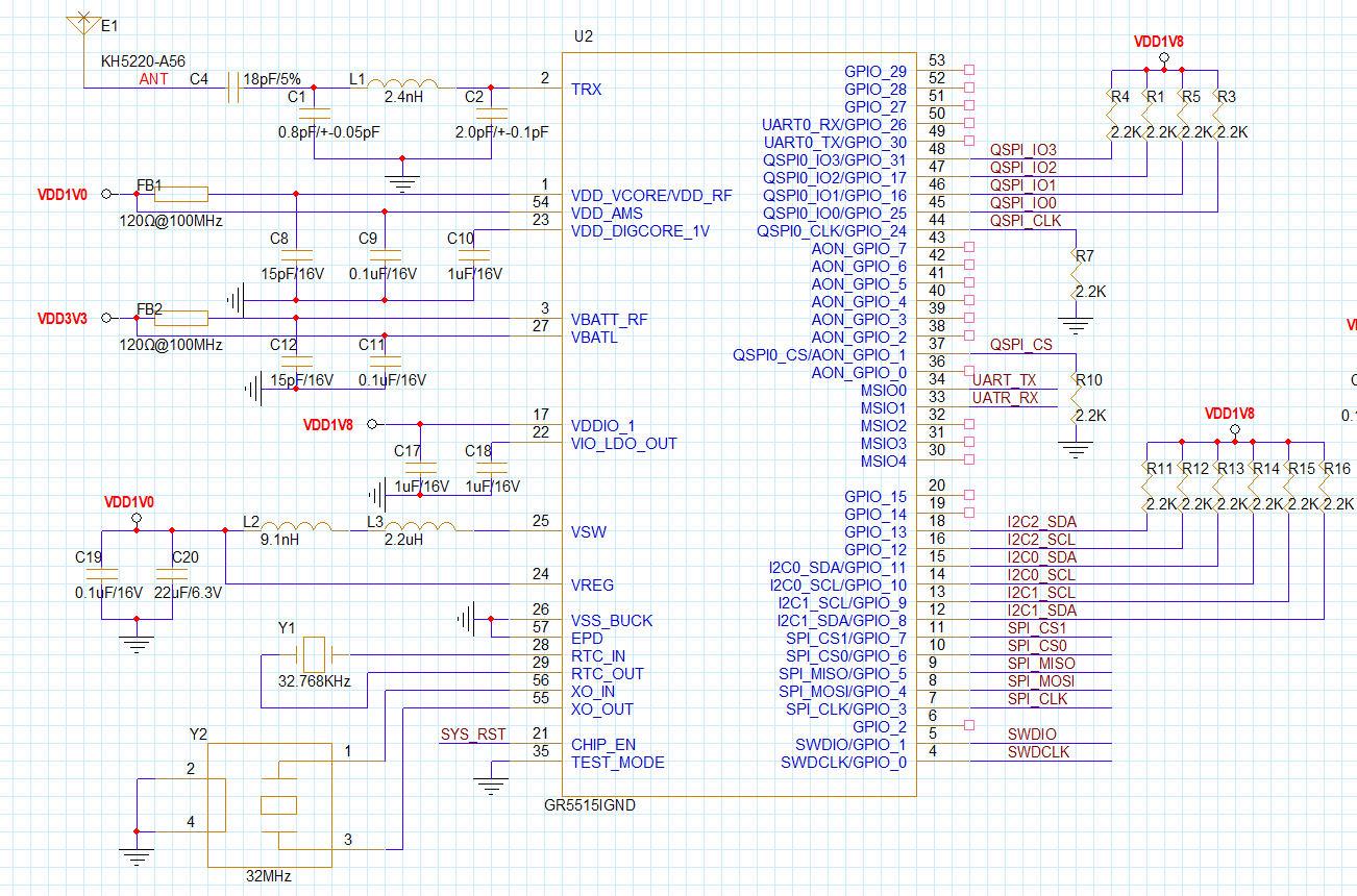 GR5515IGND晶体不起振 | 低功耗蓝牙 | 汇顶科技开发者社区